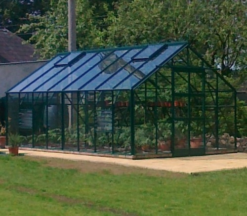 Elite Supreme 10x14 Aluminium Finish - South West Greenhouses
