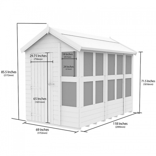 Modular Apex Style Timber Potting Sheds