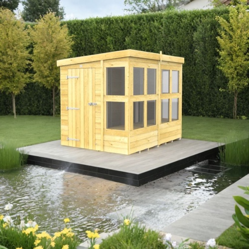 Modular Pent Roof Wooden Potting Sheds