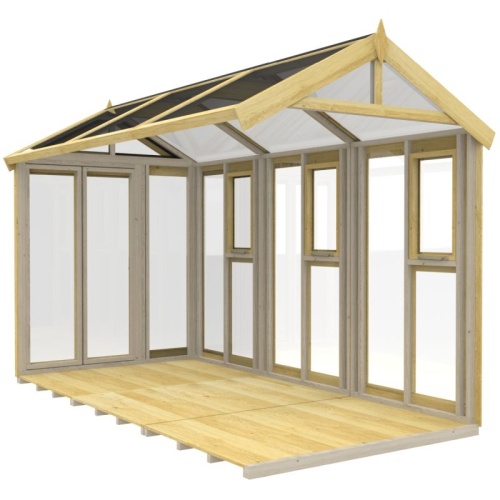 Modular 6x12 Wooden Greenhouse