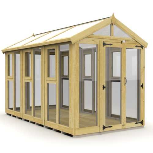 Modular 6x12 Wooden Greenhouse
