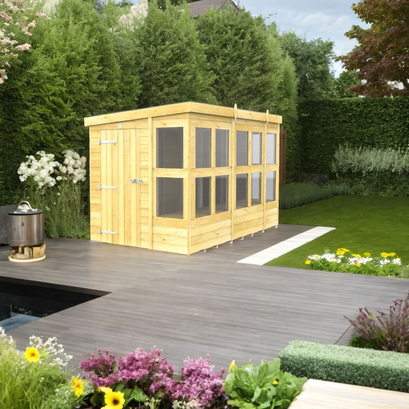 Modular 6x10 Pent Roof Potting Shed