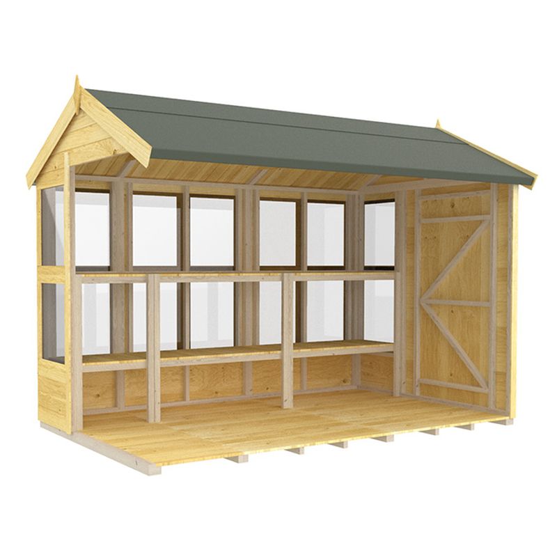 Modular 6x10 Wooden Apex Potting Shed