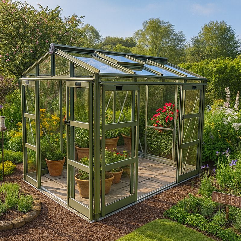 Elite 6x8 Sanctuary Greenhouse - South West Greenhouses