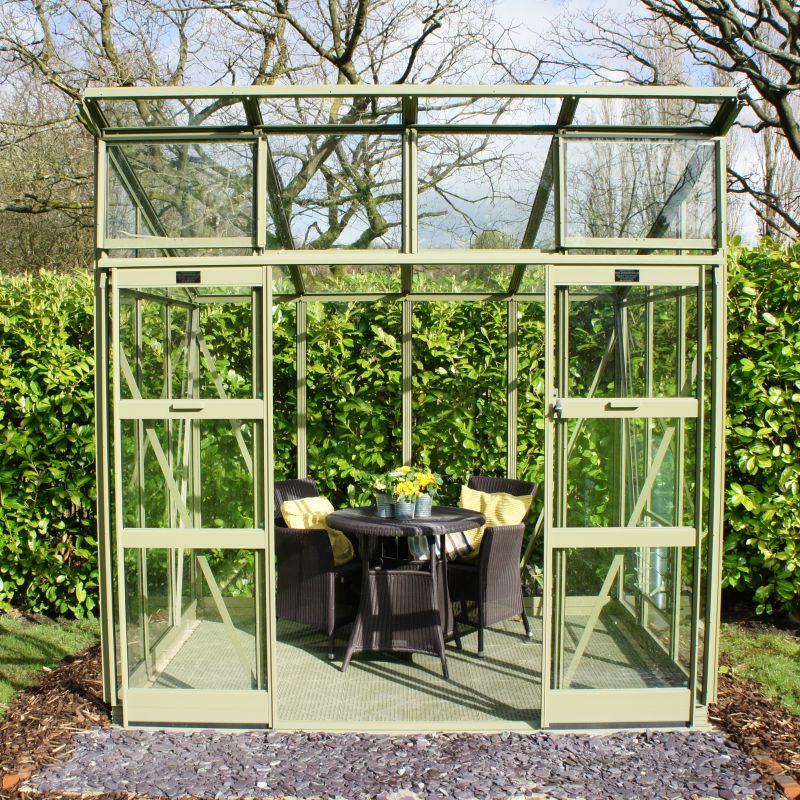 Elite 6x8 Edge Pent Roof Greenhouse - South West Greenhouses