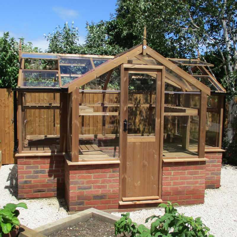 6x11 Swallow Cygnet Wooden Orangery Greenhouse