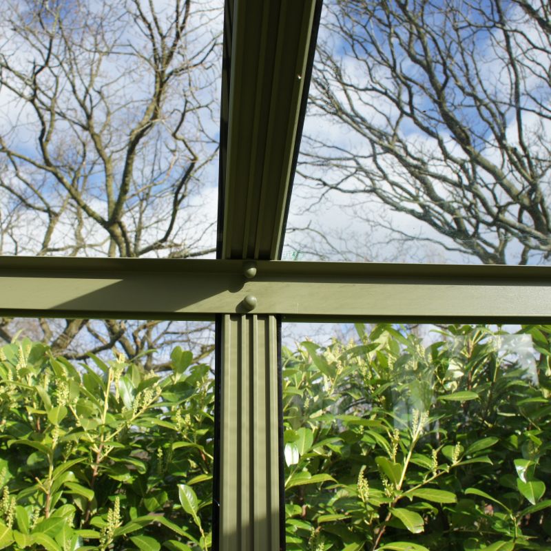 8x8 Pent Roof Elite Edge Greenhouse - South West Greenhouses