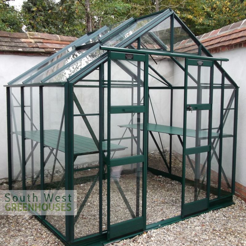 Elite Painted 8x6 Belmont Greenhouse - South West Greenhouses