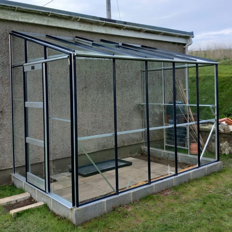 6x12 Elite Kensington Lean To - South West Greenhouses